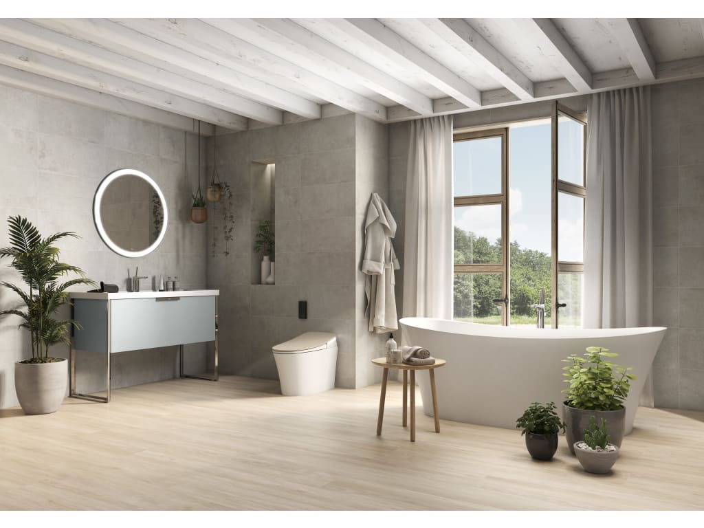 ROCA KHROMA 淨萃石盆櫃組-風雅藍(90/120cm) - 鑫金豪 SINJINHAO